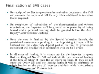 SVB Assessment Customs | PPTX