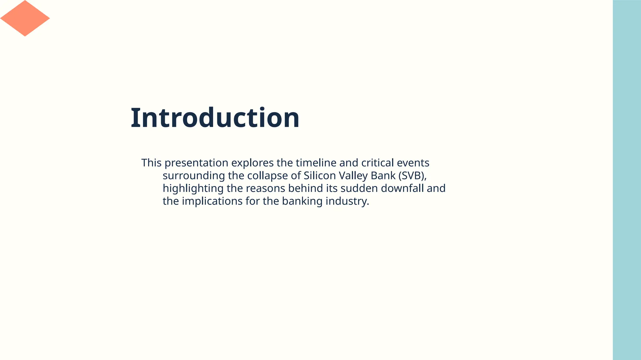 Silicon Valley Bank (SVB) Collapse: Causes and Impact | PPTX