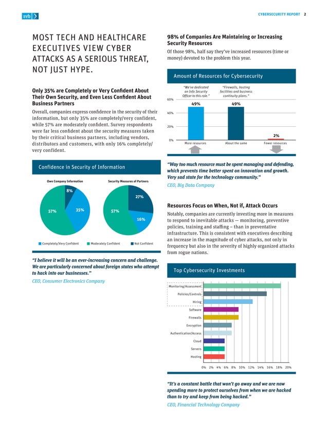 SVB Cybersecurity Impact on Innovation Report - Overview | PDF