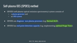 ALD Process Monitoring and Optimisation by OES-based Gas Analysis | PDF