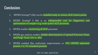 ALD Process Monitoring and Optimisation by OES-based Gas Analysis | PPT