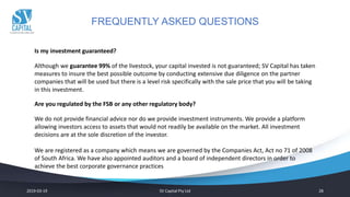Sv capital presentation | PPT