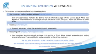 Sv capital presentation | PPT