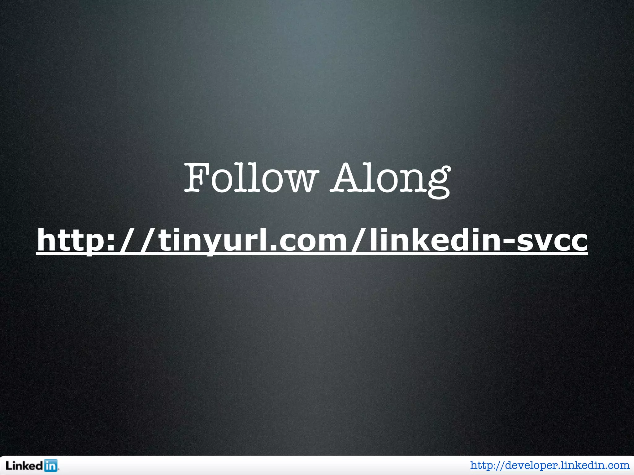 Creating Professional Applications with the LinkedIn API | PPT