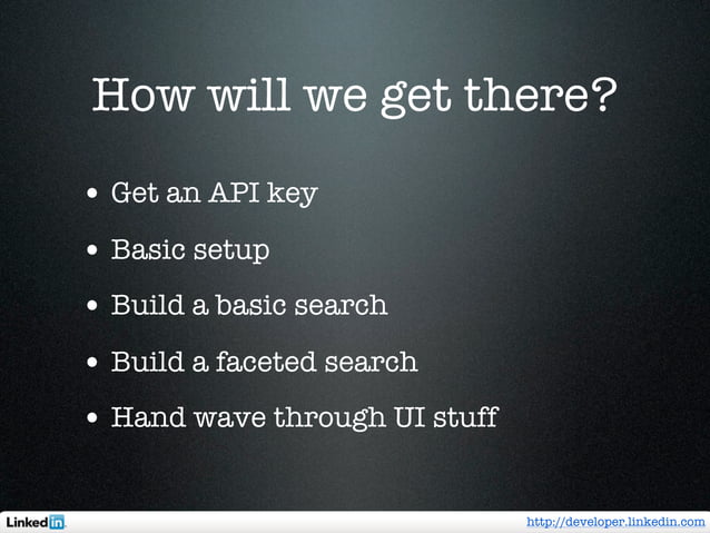 Creating Professional Applications with the LinkedIn API | PPT