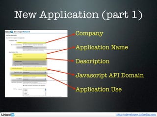 Creating Professional Applications with the LinkedIn API | PPT