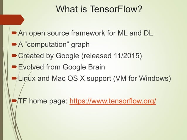 TensorFlow in Your Browser | PPT | Free Download