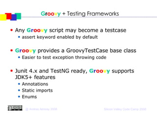 Svcc Groovy Testing | PPT