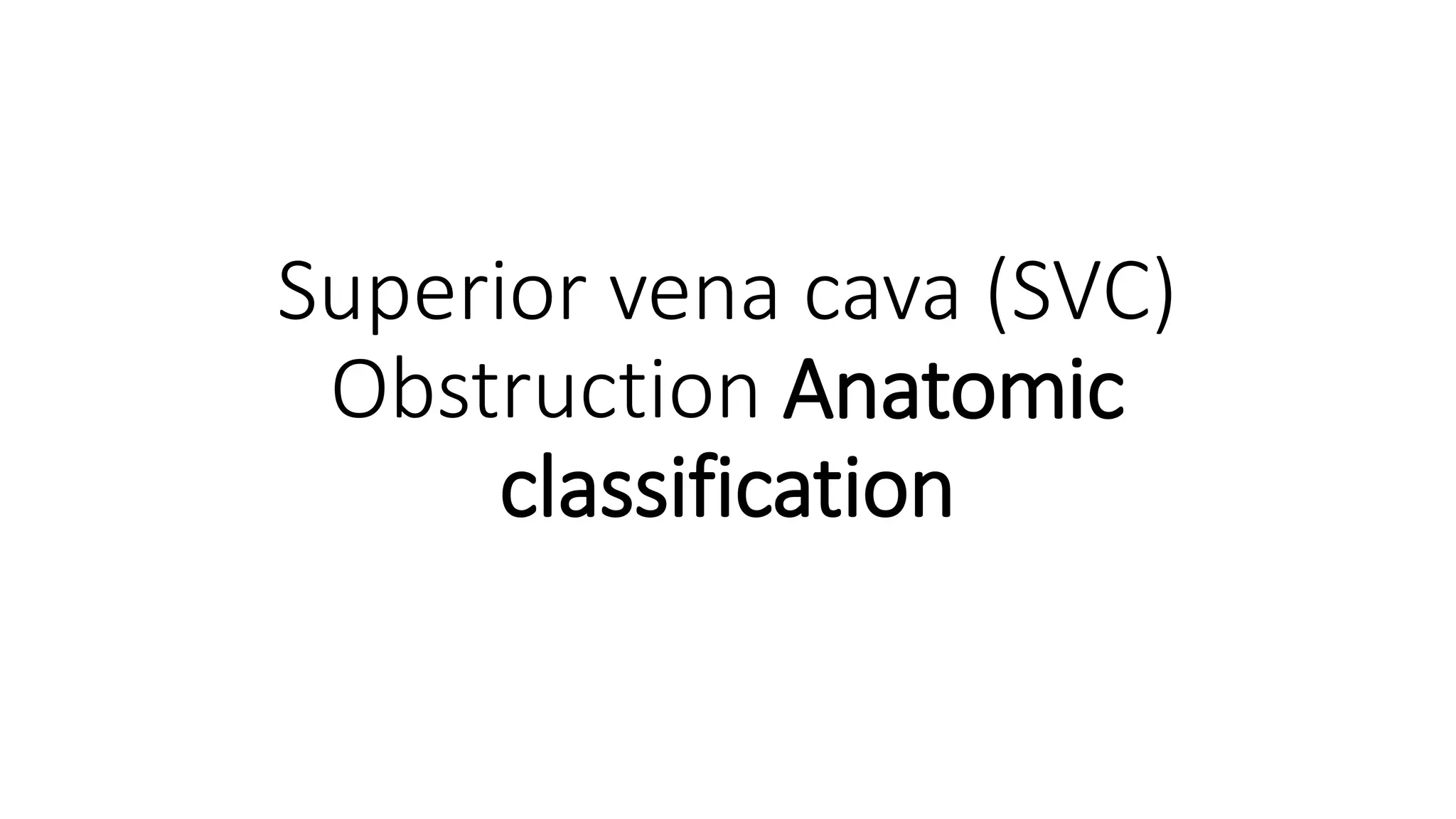 supra vena cava obstruction (SVCO) | PPTX