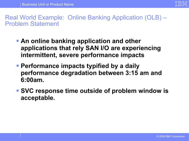 IBM SAN Volume Controller Performance Analysis | PPT | Operating Systems | Computer Software and ...