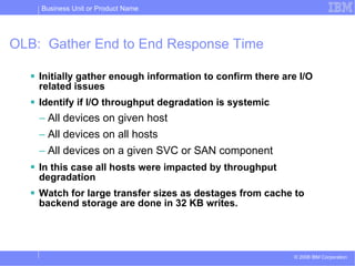 IBM SAN Volume Controller Performance Analysis | PPT