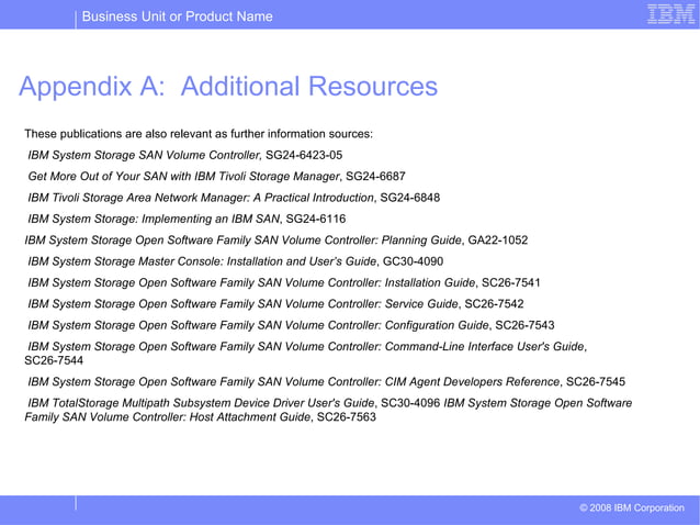 IBM SAN Volume Controller Performance Analysis | PPT | Operating Systems | Computer Software and ...