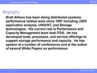 IBM SAN Volume Controller Performance Analysis | PPT