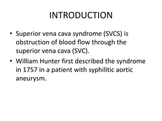 Superior vena cava syndrome | PPTX