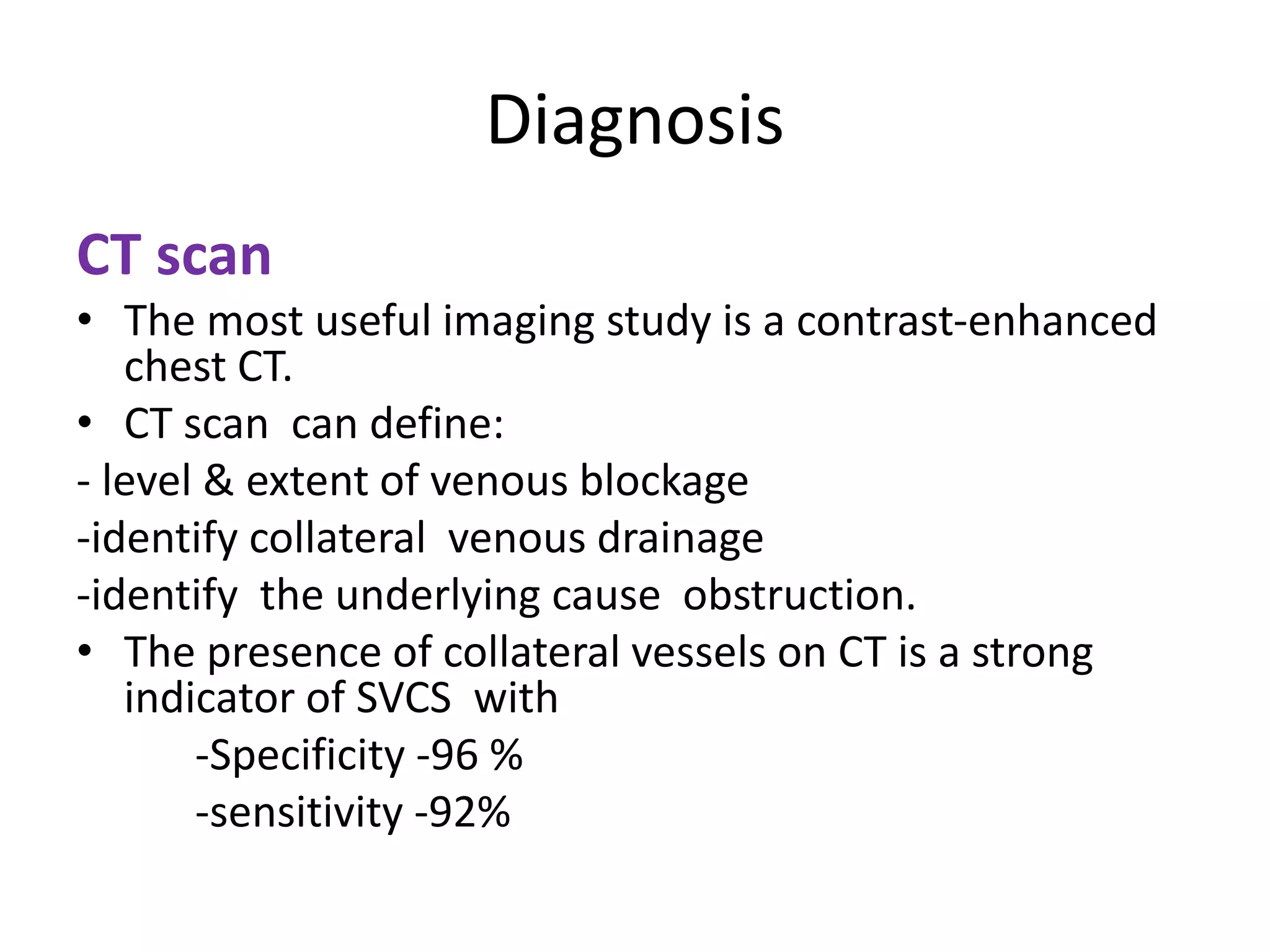 management of superior vena cava syndrome,SVCS | PPTX