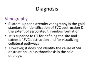 management of superior vena cava syndrome,SVCS | PPT