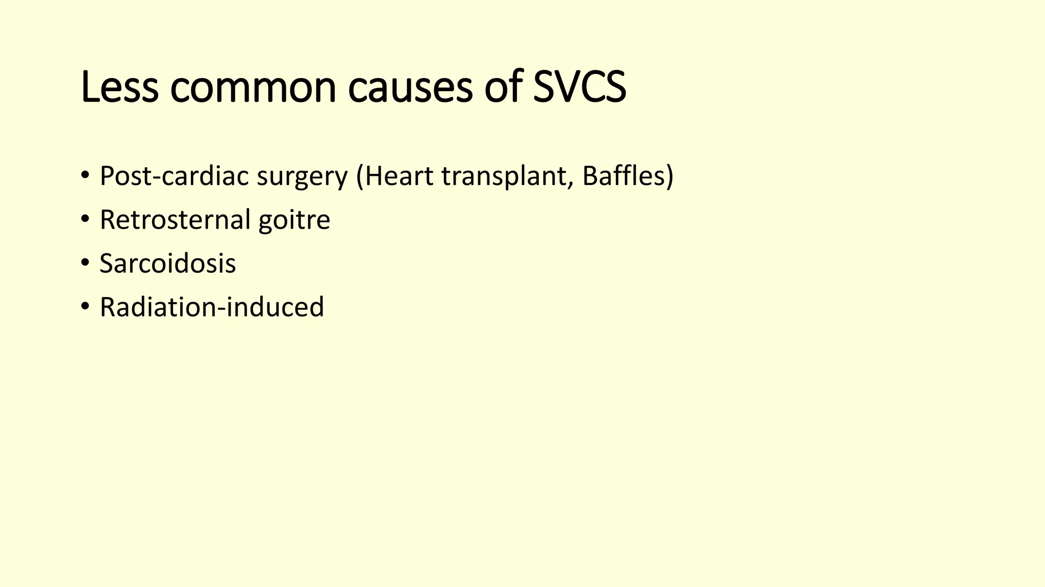 SVC syndrome - a surgical perspective | PPT