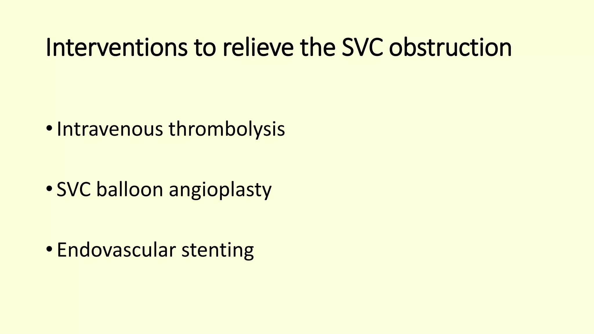 SVC syndrome - a surgical perspective | PPT