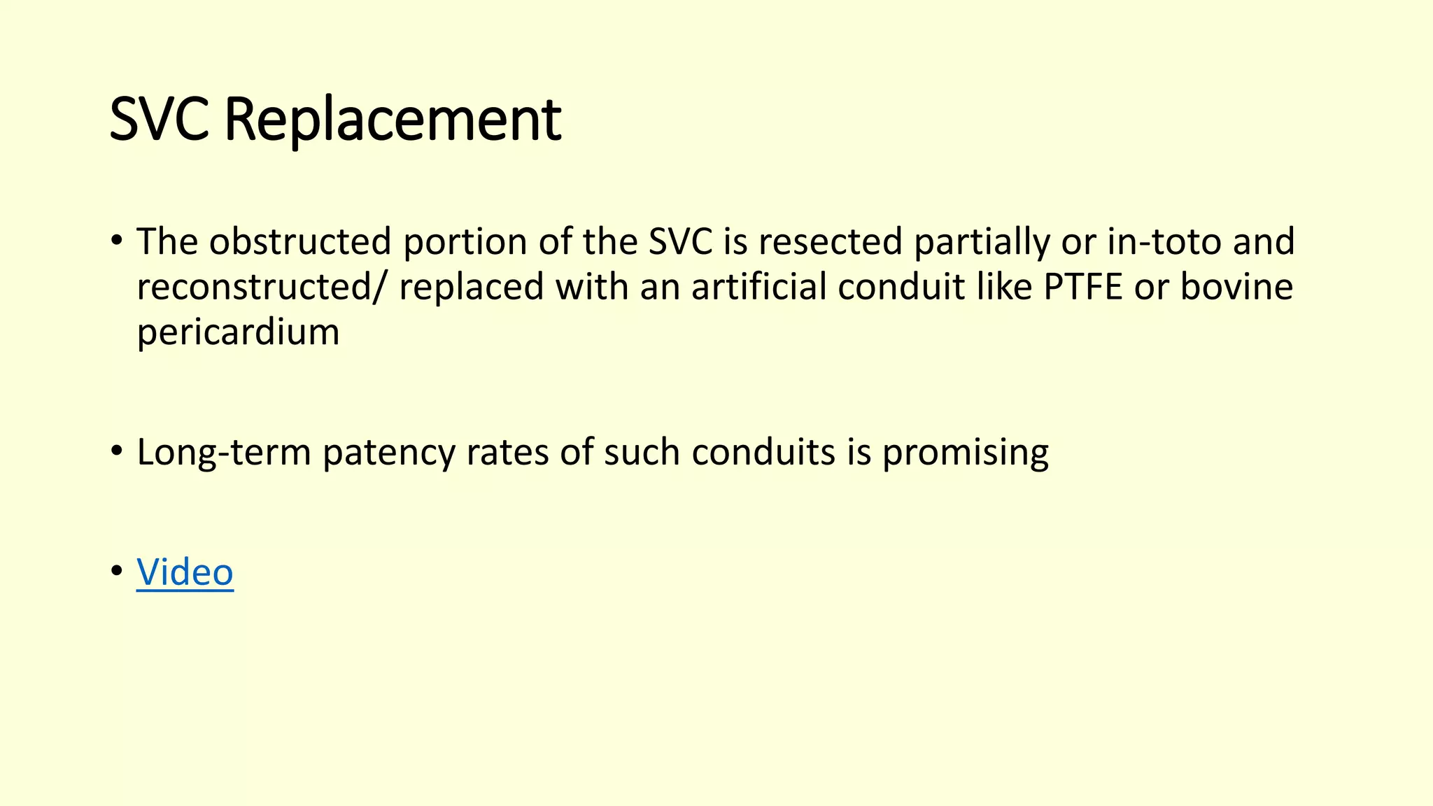 SVC syndrome - a surgical perspective | PPT