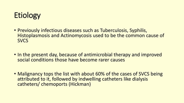 SVC syndrome - a surgical perspective | PPT