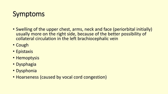 SVC syndrome - a surgical perspective | PPT