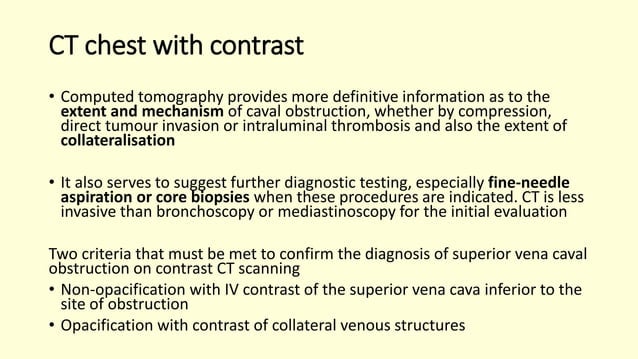 SVC syndrome - a surgical perspective | PPT