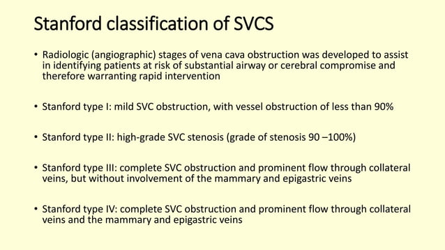 SVC syndrome - a surgical perspective | PPT