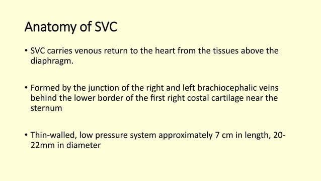 SVC syndrome - a surgical perspective | PPT