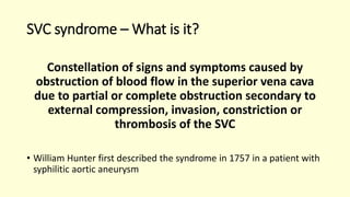 SVC syndrome - a surgical perspective | PPTX
