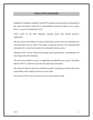 Social Internship report by jbs 2009 2011 on SVCT | DOCX