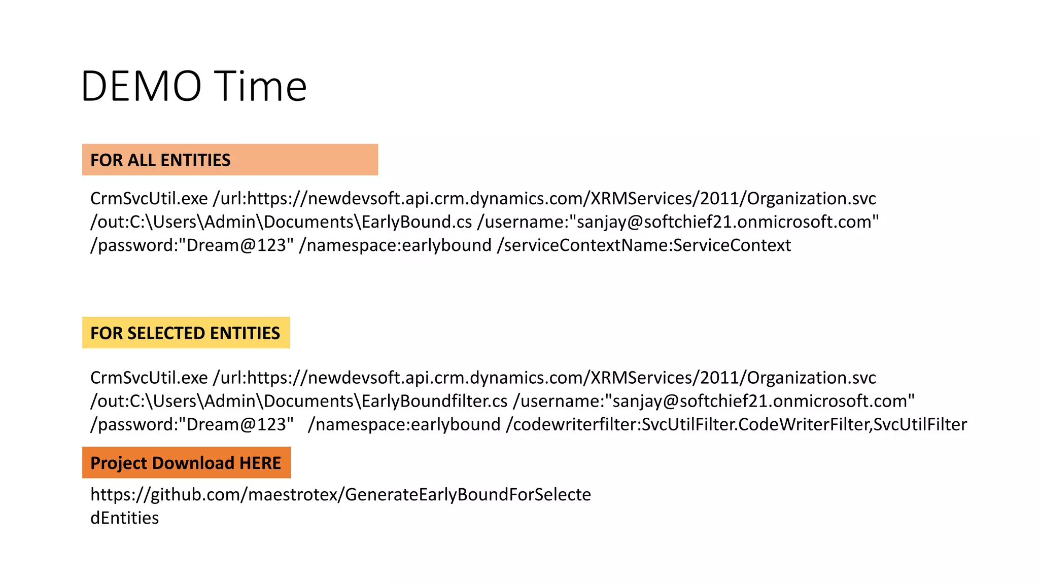 Late Bound, Early Bound with Demo and Practical in Dynamics 365 Plugin | PPTX