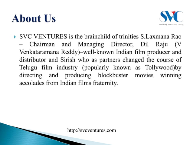 Svc ventures in hyderabad | PPT