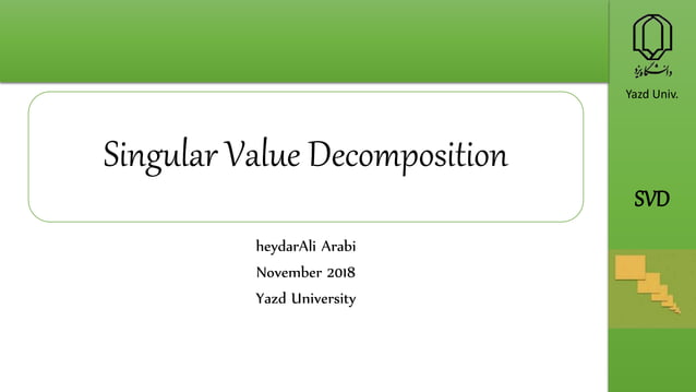 Svd | PPTX | Physics | Science