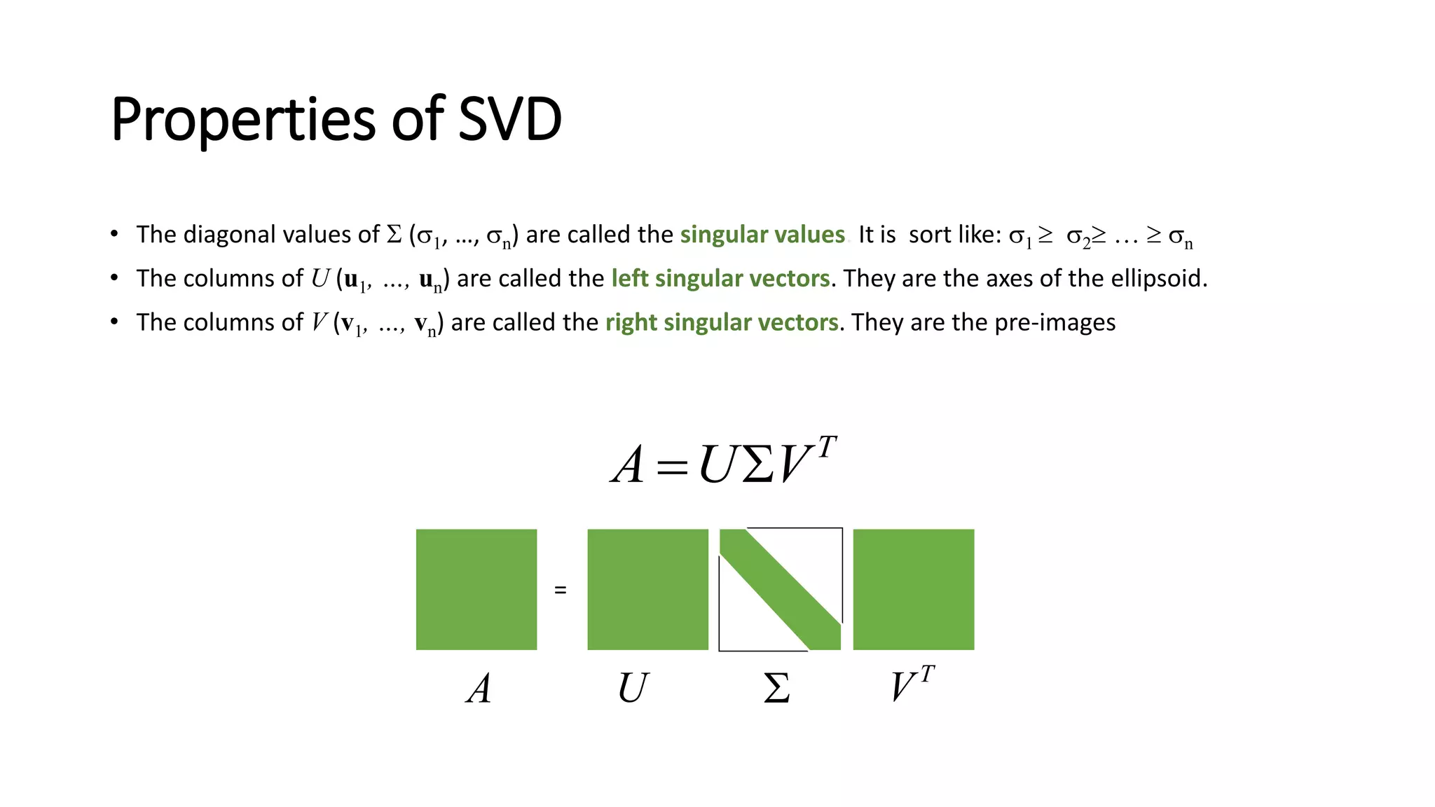 The Singular Value Decomposition Theroy Example Ppt