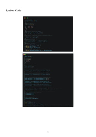 Understanding Singular Value Decomposition (SVD) | PDF