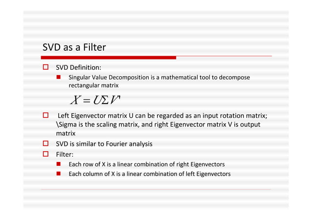 Svd filtered temporal usage clustering | PPT