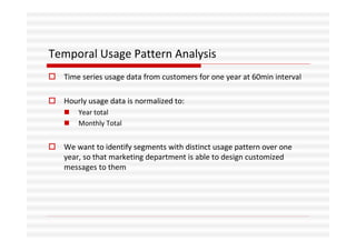 Svd filtered temporal usage clustering | PPT