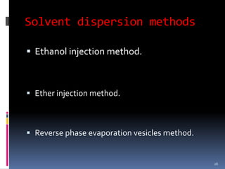 Liposomes by Dr. S. V. Deshmane | PPTX | Physics | Science