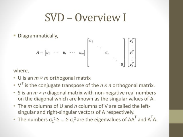 Singular Value Decomposition Image Compression | PPTX
