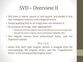 Singular Value Decomposition Image Compression | PPTX