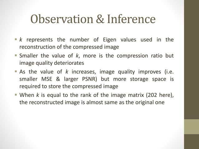 Singular Value Decomposition Image Compression