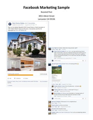 HUD - Facebook Boosted Post Exmaple | PDF