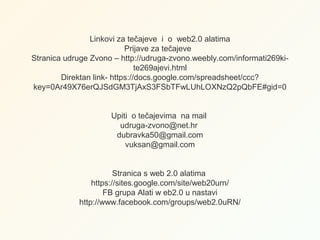 IKT, Web 2.0 alati, edukacija | PPT