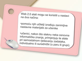 IKT, Web 2.0 alati, edukacija | PPT