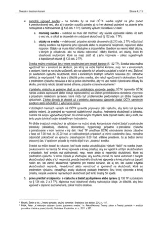 Postavenie svedka v trestnom práve | PDF