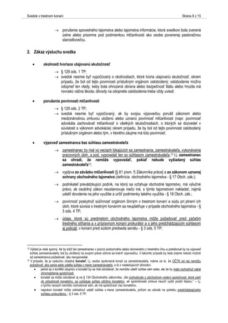 Postavenie svedka v trestnom práve | PDF