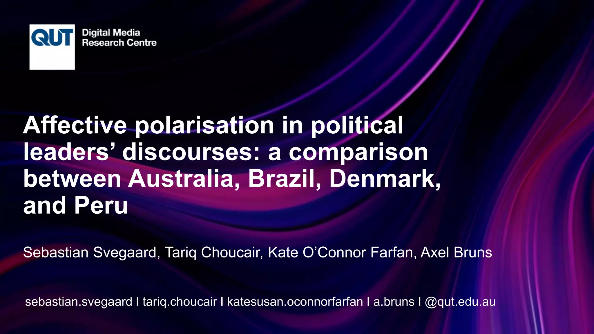 Affective polarisation in political leaders' discourses | PPTX | Social ...