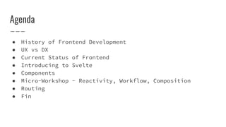 Svelte the future of frontend development | PPT