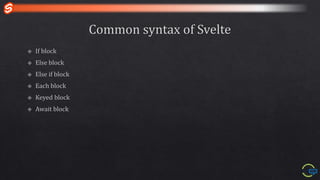Svelte | PPTX | Web Development | Internet