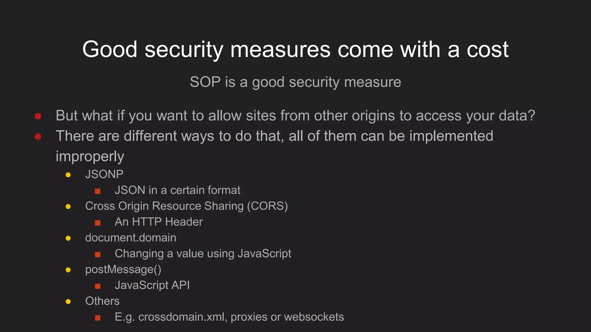Same-origin Policy (SOP) | PPTX